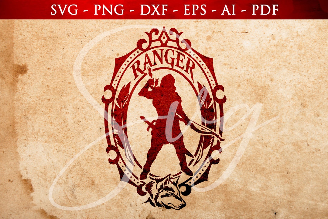 Ranger Svg, RPG Svg, D20, Rpg Games, Png, Dxf, Eps, Ai, Pdf Files ...