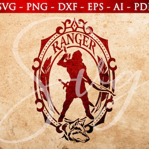 Ranger Svg, RPG Svg, D20, Rpg Games, Png, Dxf, Eps, Ai, Pdf Files ...