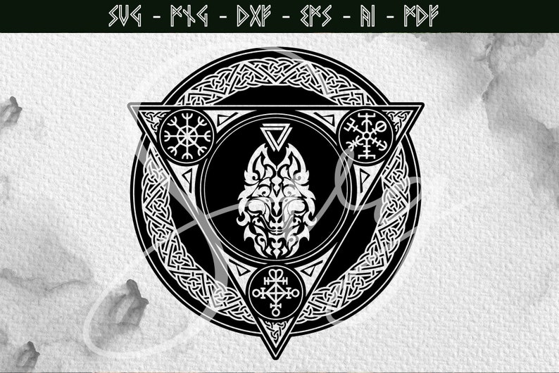 Celtic Animal Zodiac SVG Fox Svg Spirit Animals Runes | Etsy
