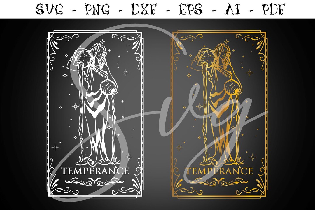 Tarot Svg, TEMPERANCE SVG, Fortune Teller Svg, Mystic Svg, Major Arcana ...