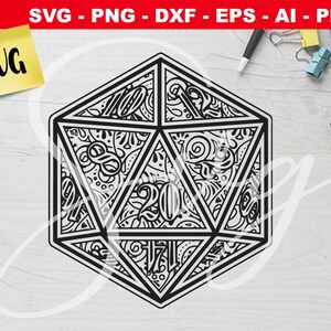 Polyhedral RPG Dice SVG: Cricut Silhouette Cut Files - Etsy
