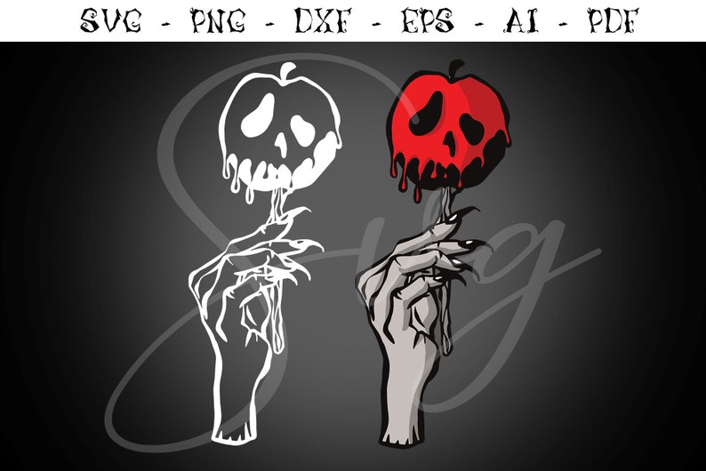 Creepy Candy Apple SVG Spooky Christmas Svg Creepy Apple - Etsy