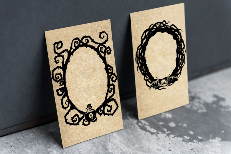 Creepy Frames BUNDLE Svg Spooky Frame SVG Halloween Frames - Etsy