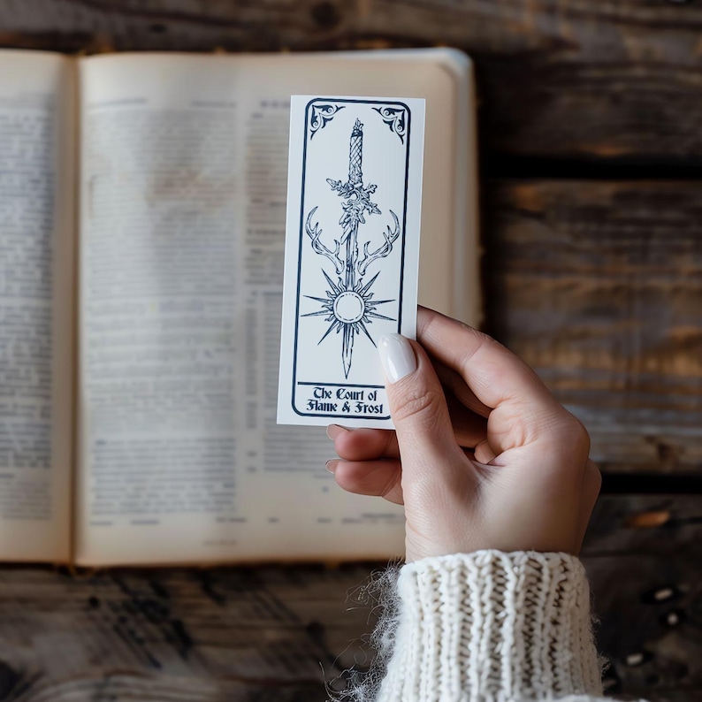 Fae Courts Tarot Cards SVG: Fantasy Sword Bookmark Set (digital Files ...