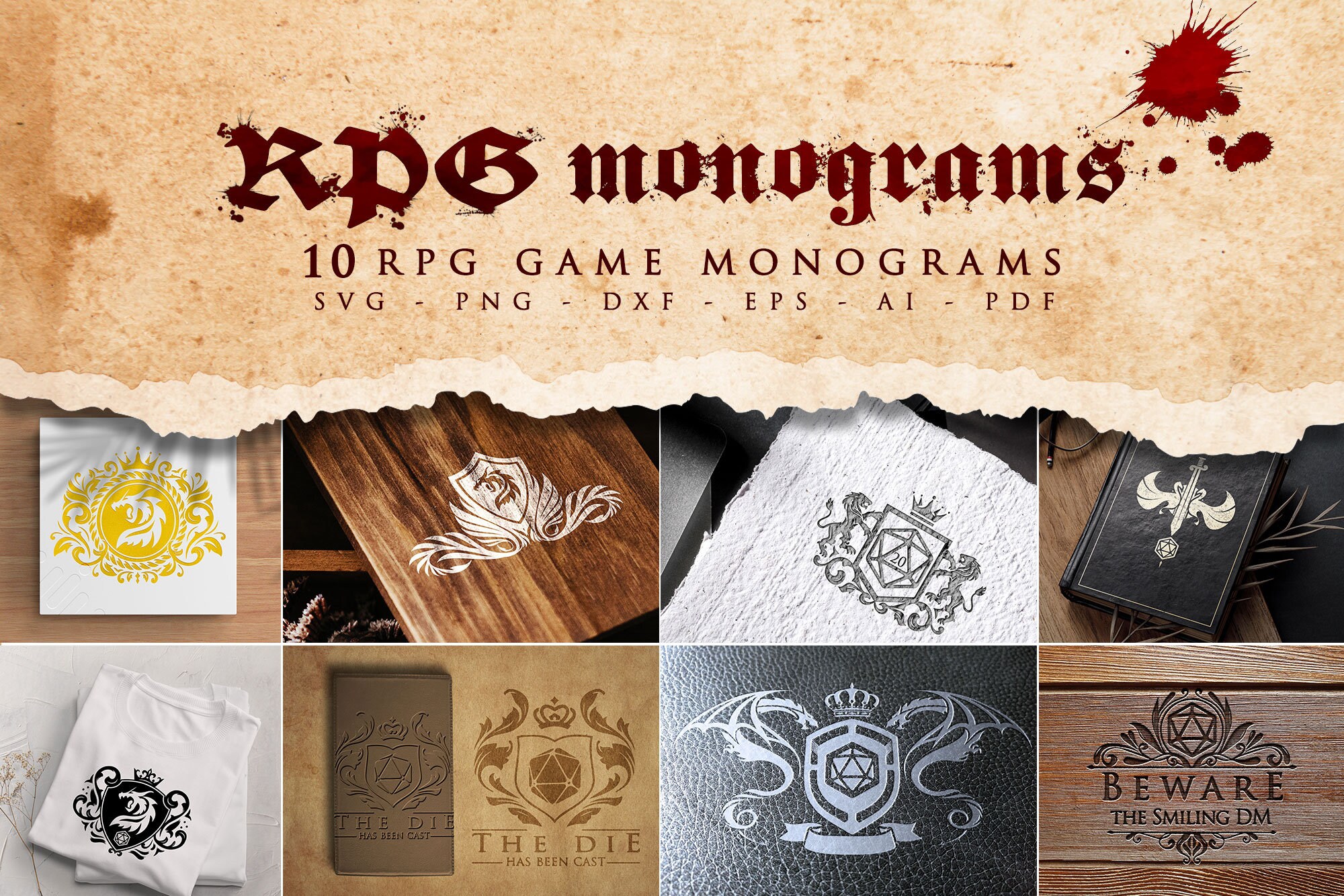 10 RPG Icon Bundle D20 RPG Logo Svg Rpg Games DM Svg - Etsy