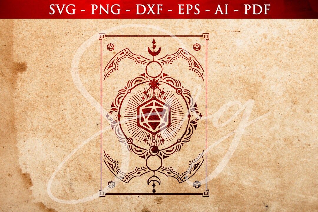 RPG Spell Cards Svg, Mystical Design, Block Card Svg, Rpg Icon, D20 ...