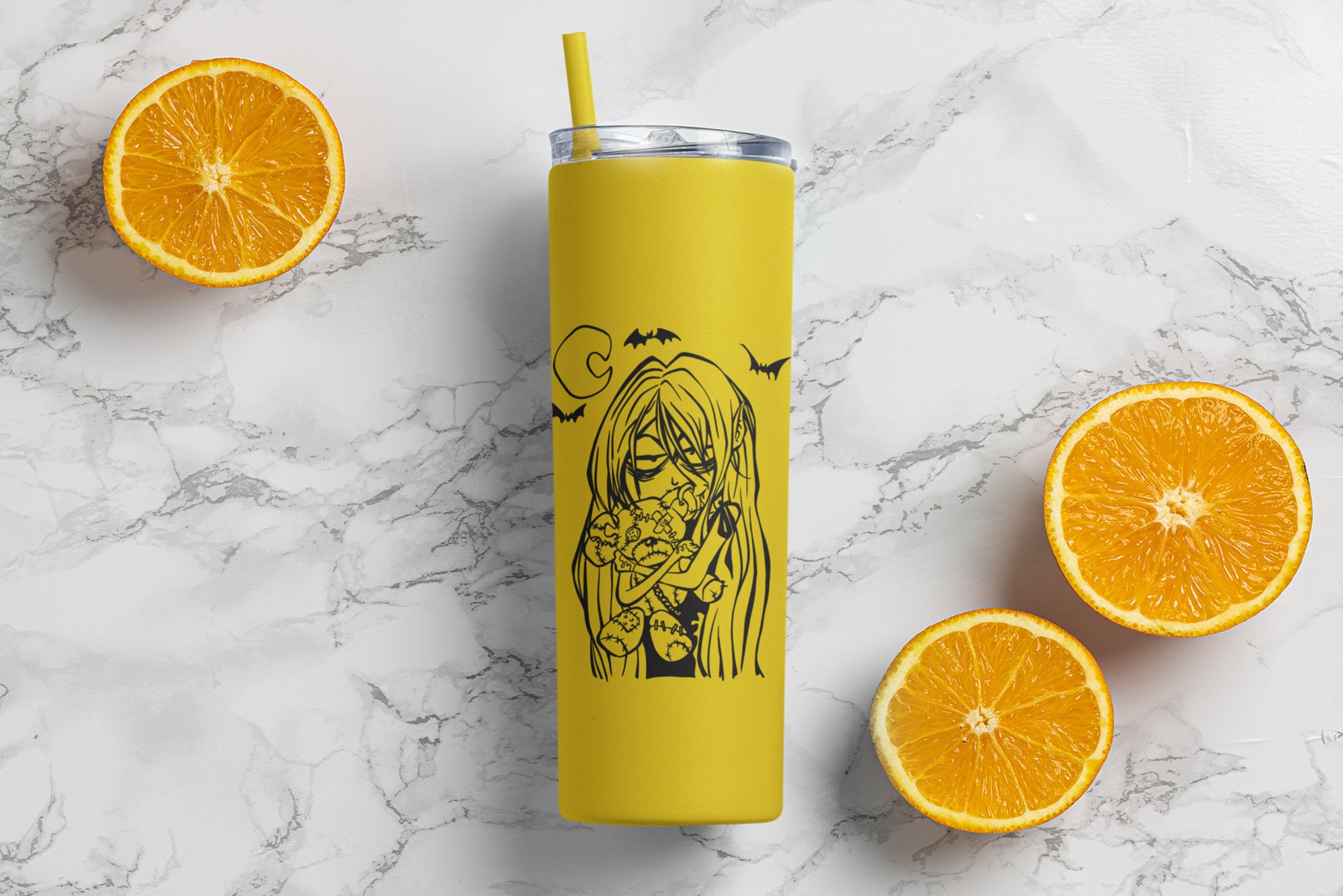 Gothic Svg Vampire Girl SVG Creepy Girl Svg Spooky Bats | Etsy