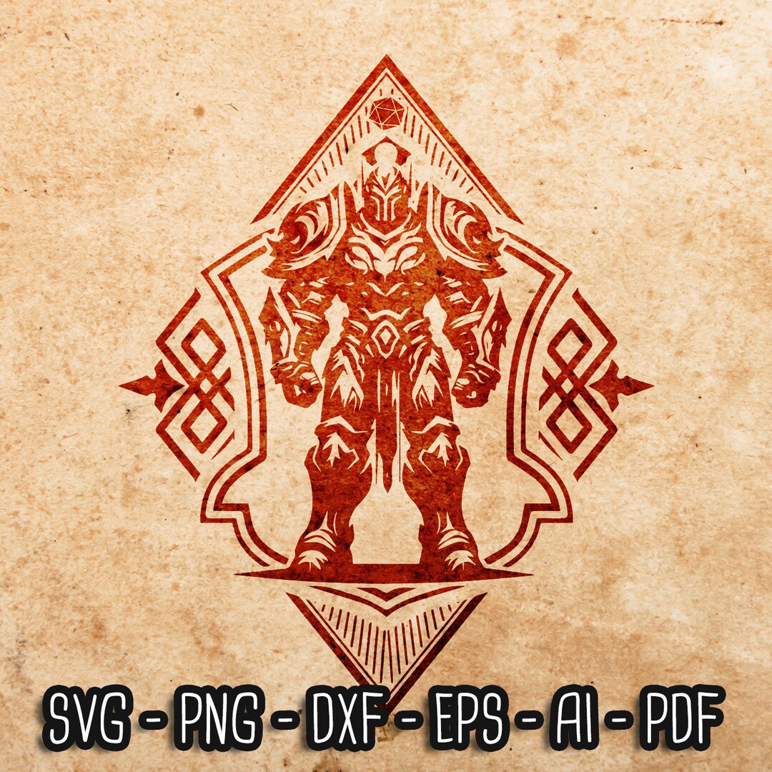 Fighter Svg, Class Emblem Character, Fantasy Tabletop Wargames, D20 ...