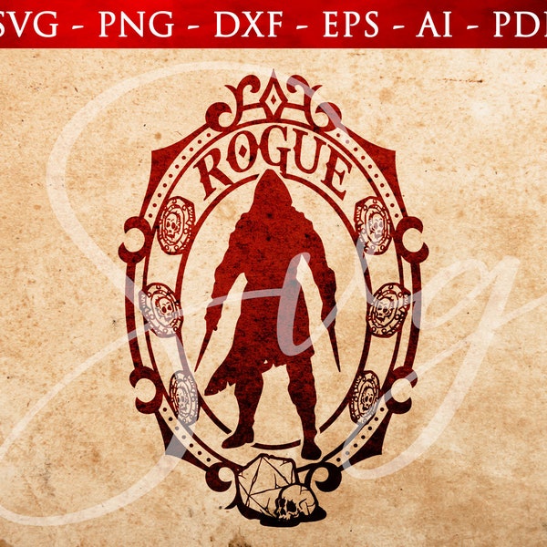 Rogue Silhouette Svg - Etsy