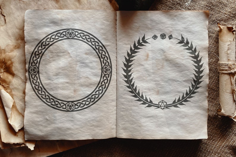 RPG Circle Frame Svg Circle Svg Dice Svg Rpg Games Role | Etsy