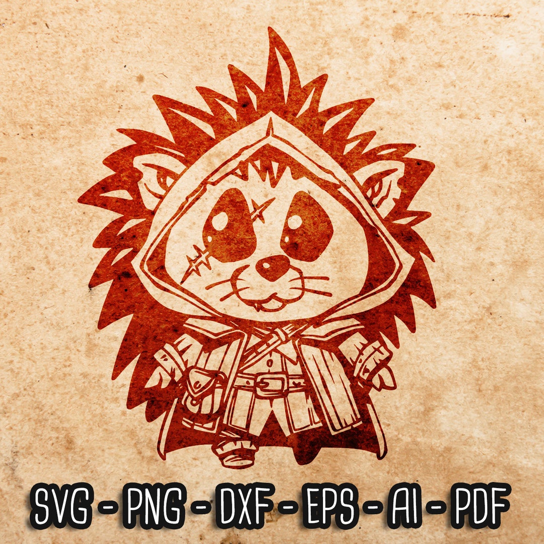 Hedgehog Rogue SVG, Cute Hedgehog, TTRPG Svg, D20, Rpg Games ...