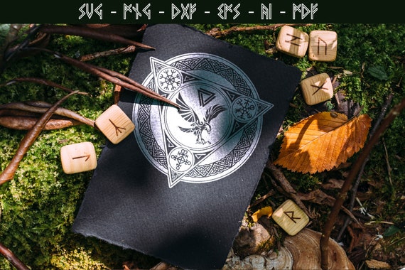 Celtic Animal Zodiac SVG Hawk Svg Spirit Animals Runes - Etsy