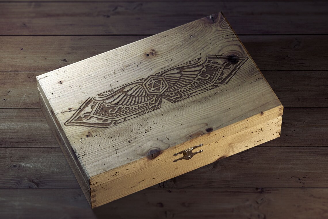 RPG Dice & Pencil Box Design Svg Celestial Warlock Fey - Etsy