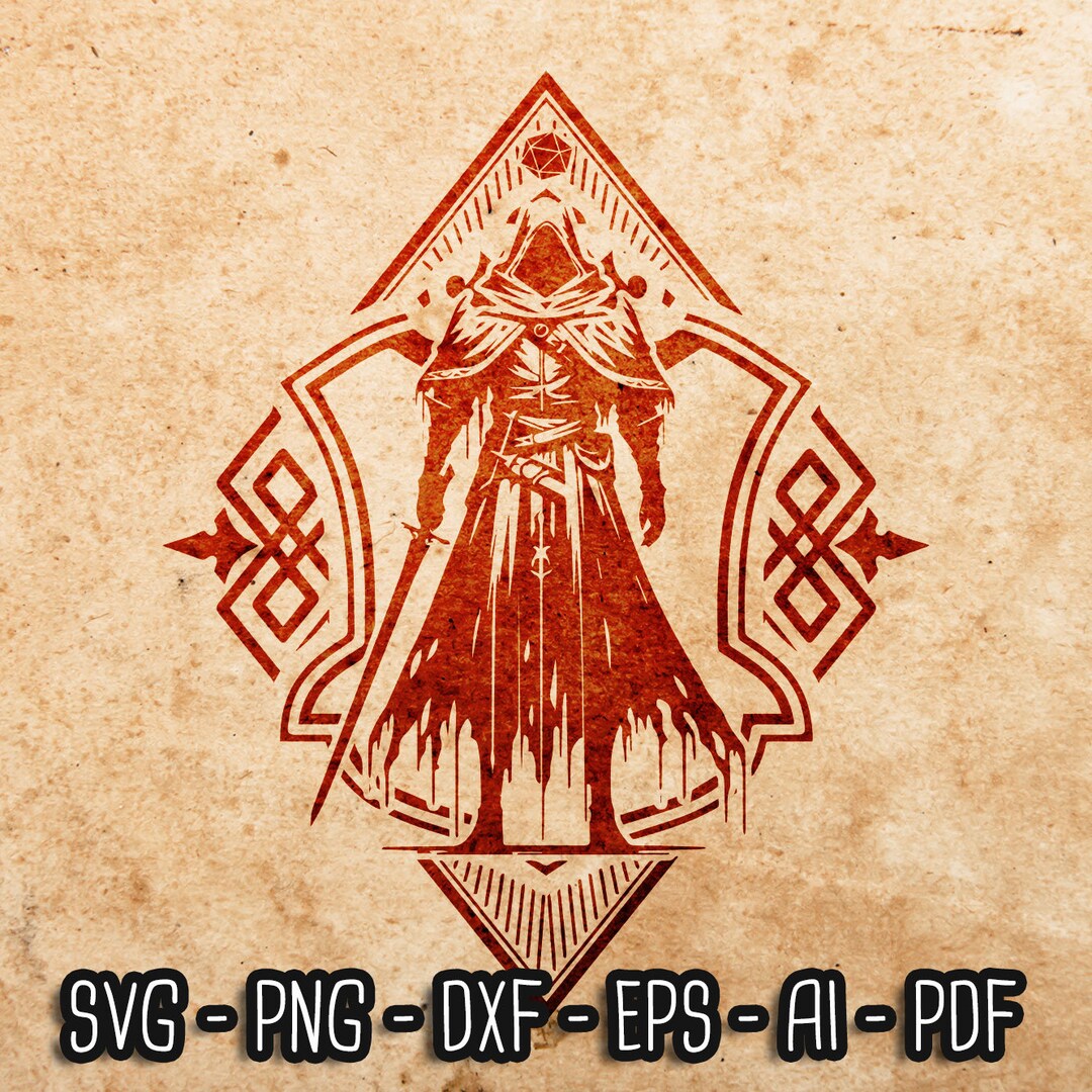 Blood Hunter Svg, Class Emblem Character, Fantasy Tabletop Wargames ...