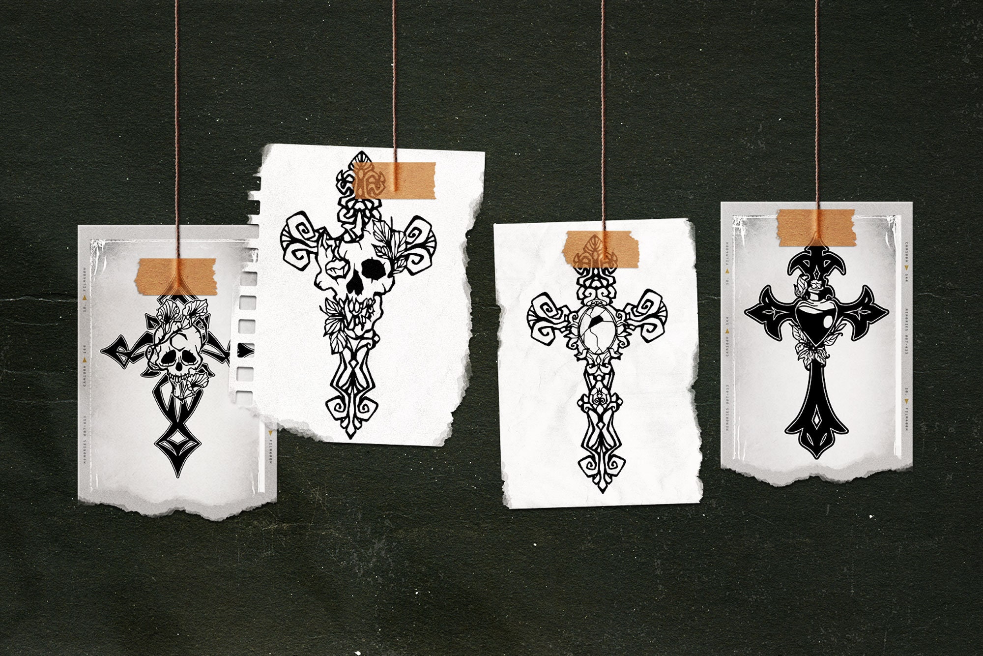 Gothic Cross Bundle Svg Gothic SVG Cross Svg Rustic Cross - Etsy
