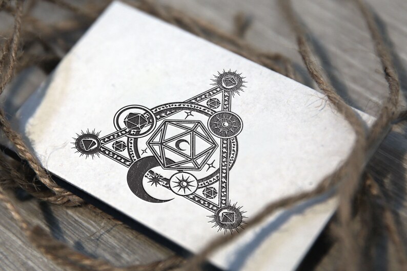 D20 Celestial Magic Circle SVG: RPG Dice Cut Files - Etsy