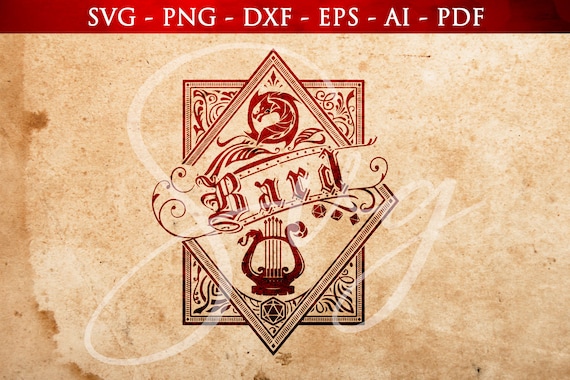 Bard Svg Dnd Class Emblem Dnd Svg Rpg Games Role Playing - Etsy