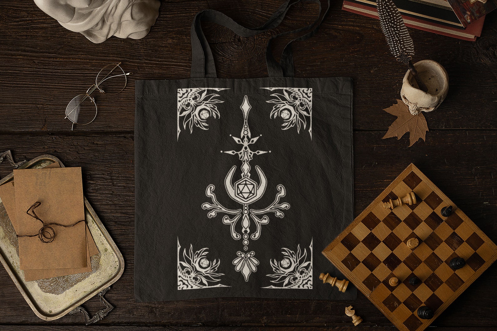 RPG Spell Cards Svg Crescent Moon Mystical Design Block - Etsy