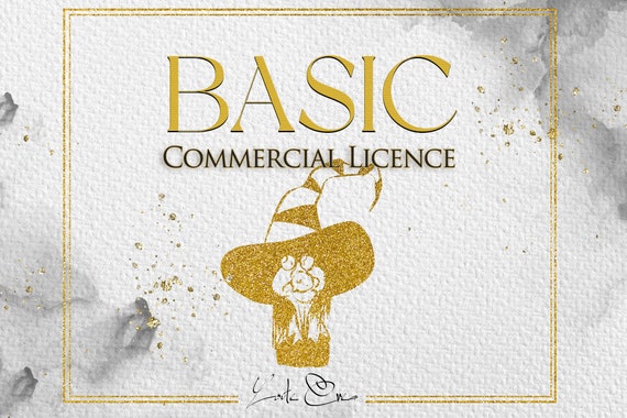 Basic License for Commercial Use Without Credit for a Single | Etsy