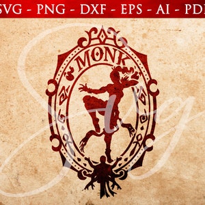 Monk Female Svg, RPG Svg, D20, Rpg Games, Png, Dxf, Eps, Ai, Pdf Files ...