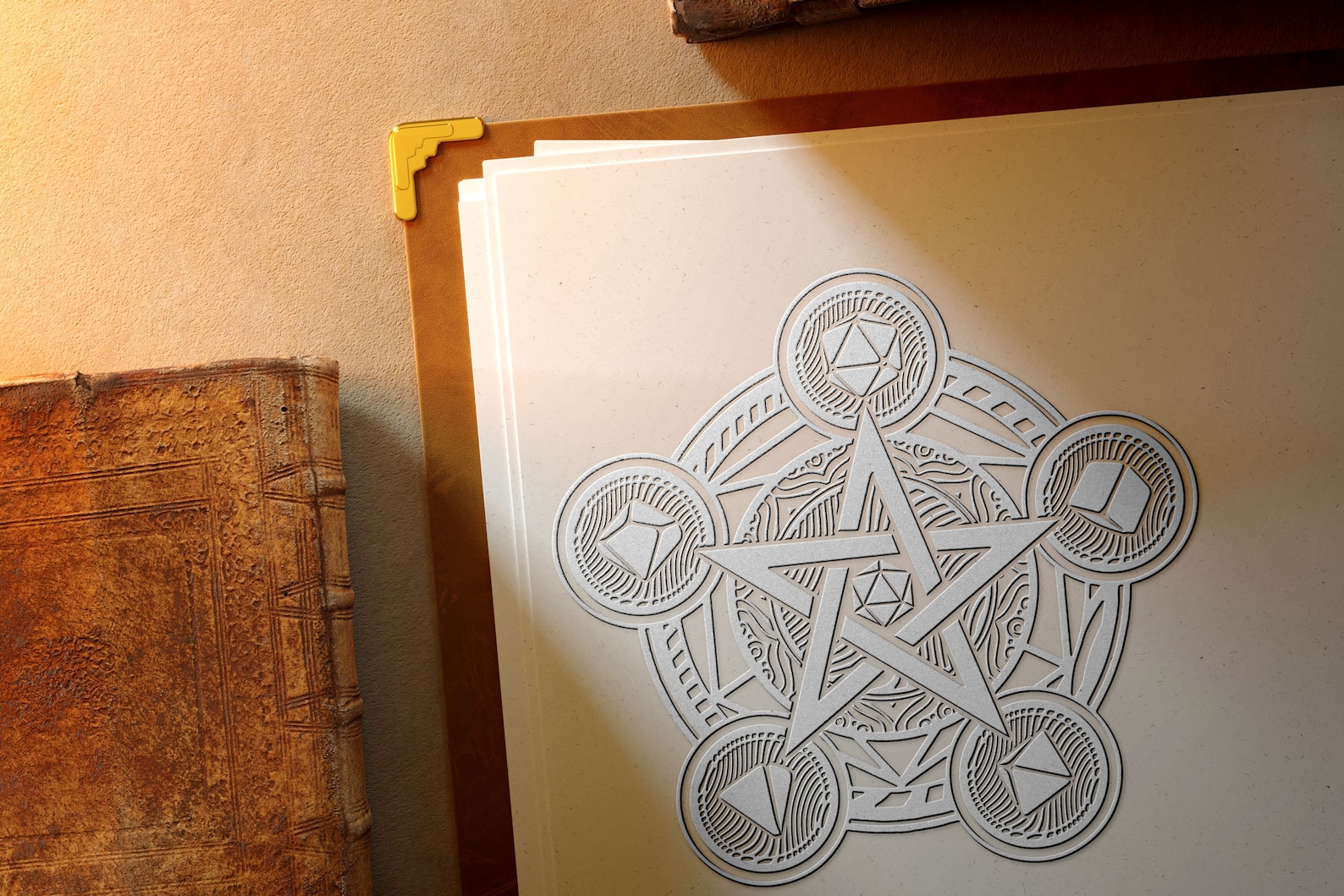 D20 SVG Pentagram Magic Circle SVG Polyhedral Dice Svg Rpg - Etsy