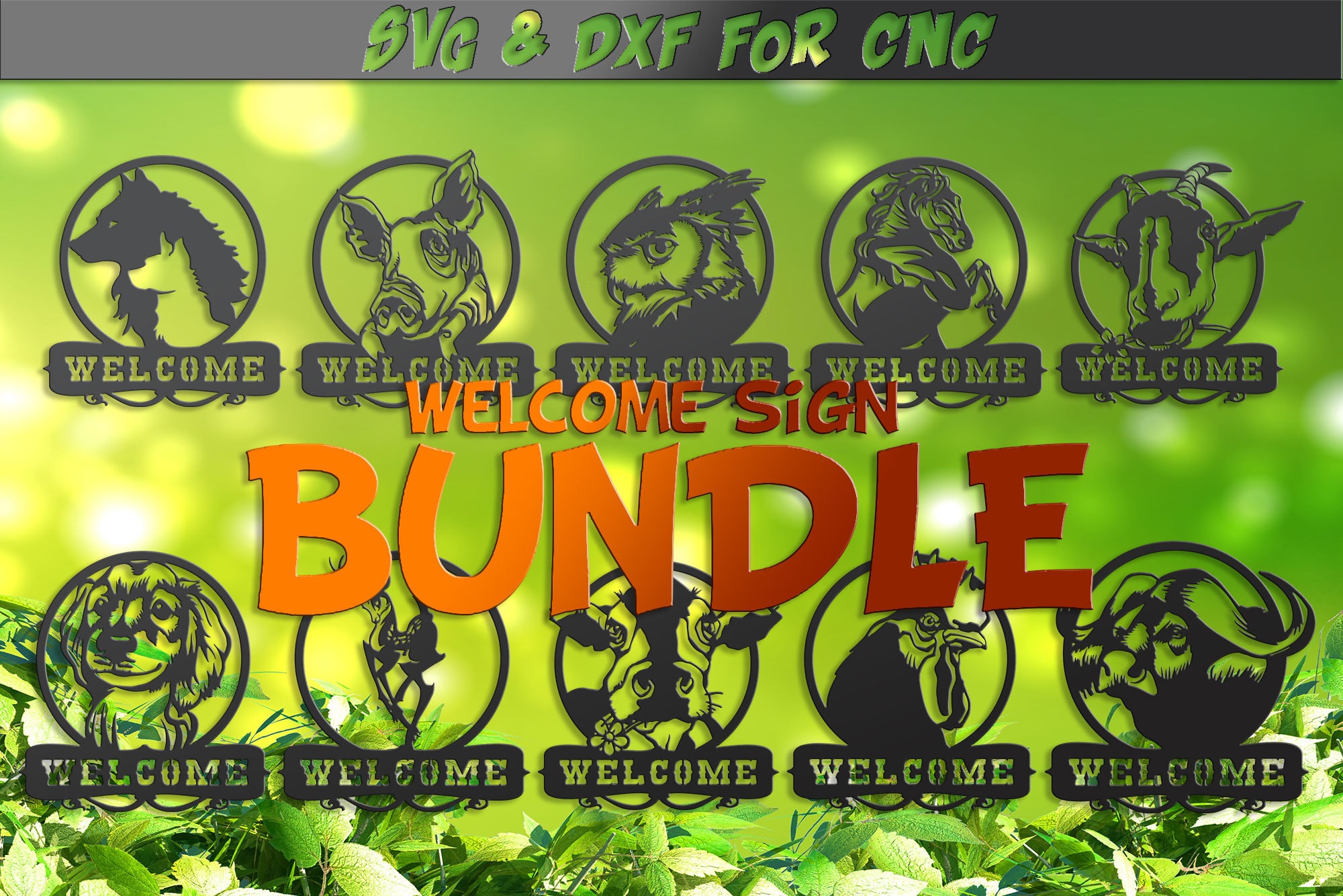 Welcome Sign BUNDLE Svg Ranch DXF Farmhouse Sign Png Porch - Etsy