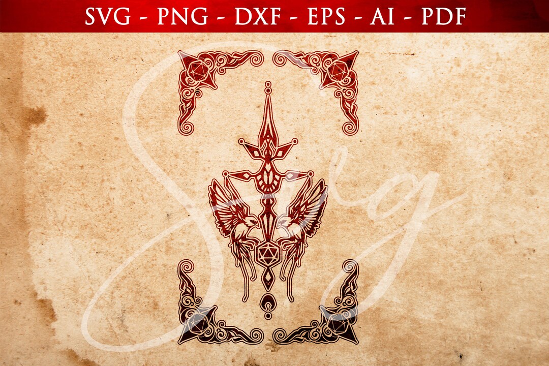 RPG Spell Cards Svg, Birds, Mystical Design, Block Card Svg, Rpg Icon ...
