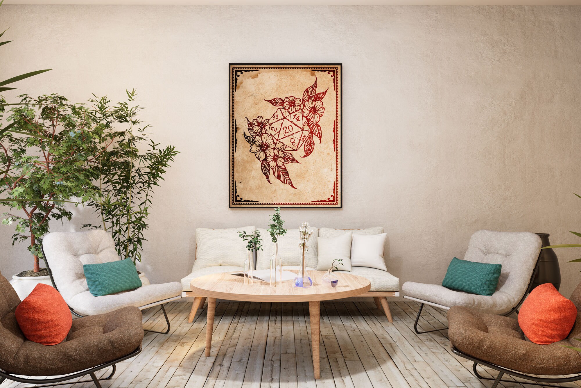 Set of 3 RPG Posters Parchment Paper 2 Gamer Art Wall Art - Etsy