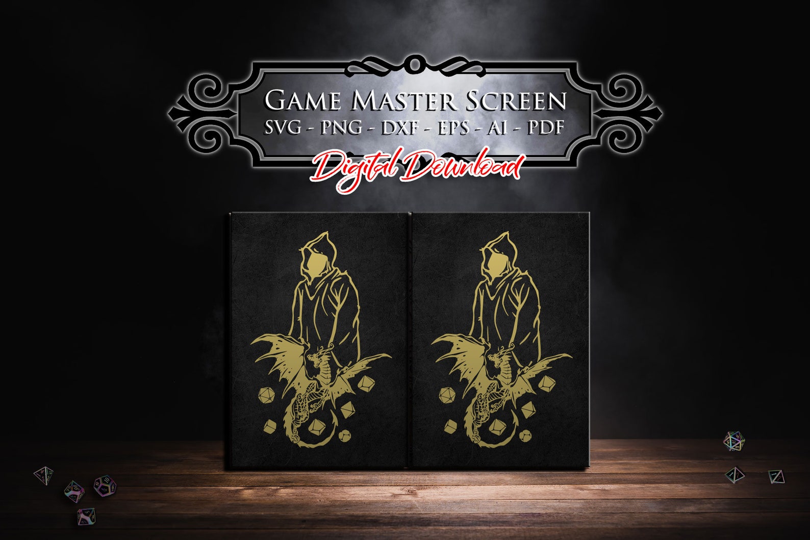 Game Master Screen Svg Dungeon Master Screen Cut File Rpg - Etsy UK