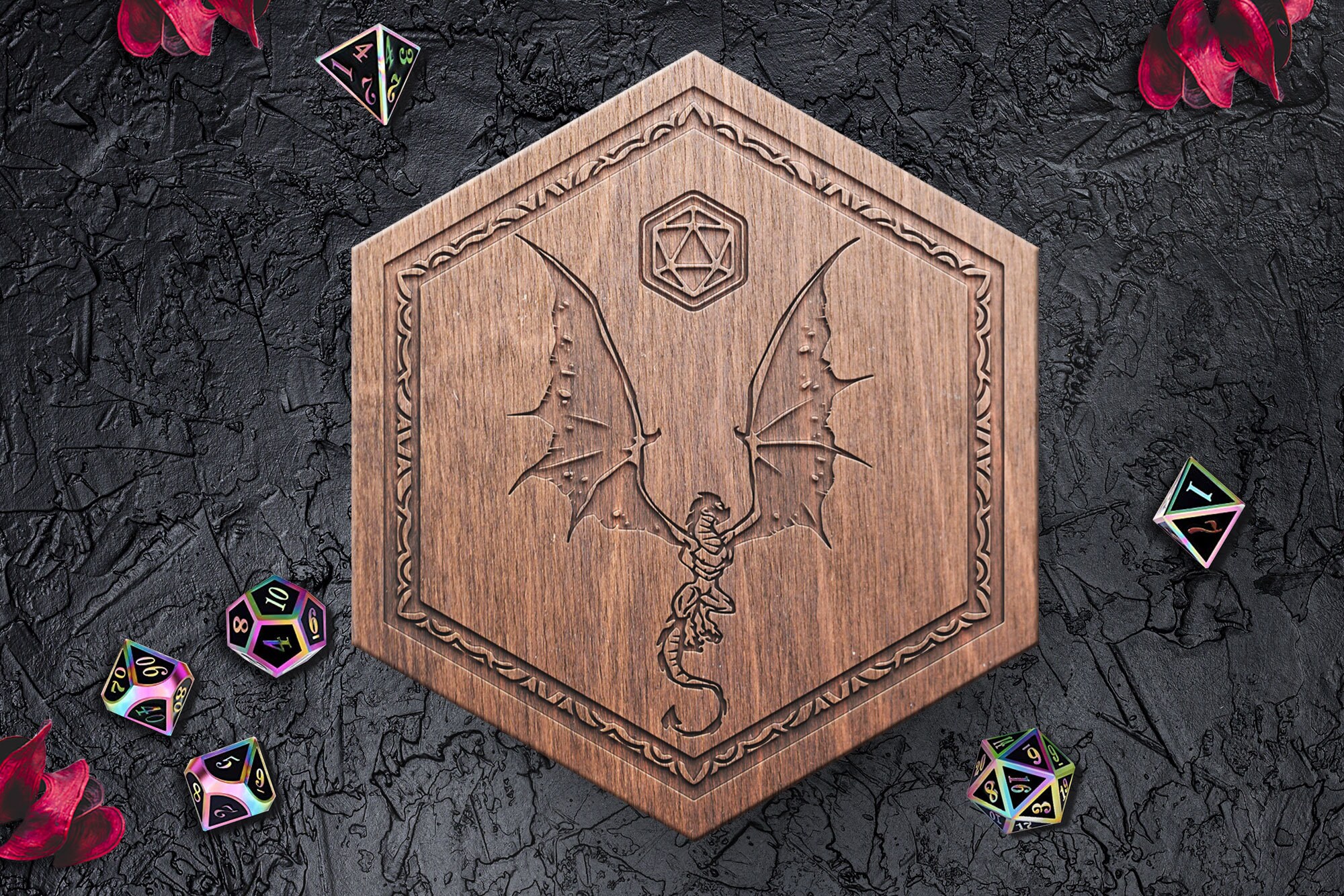 RPG Dice Box Design Svg Dragon Wings Svg Rpg Classes Rpg - Etsy UK