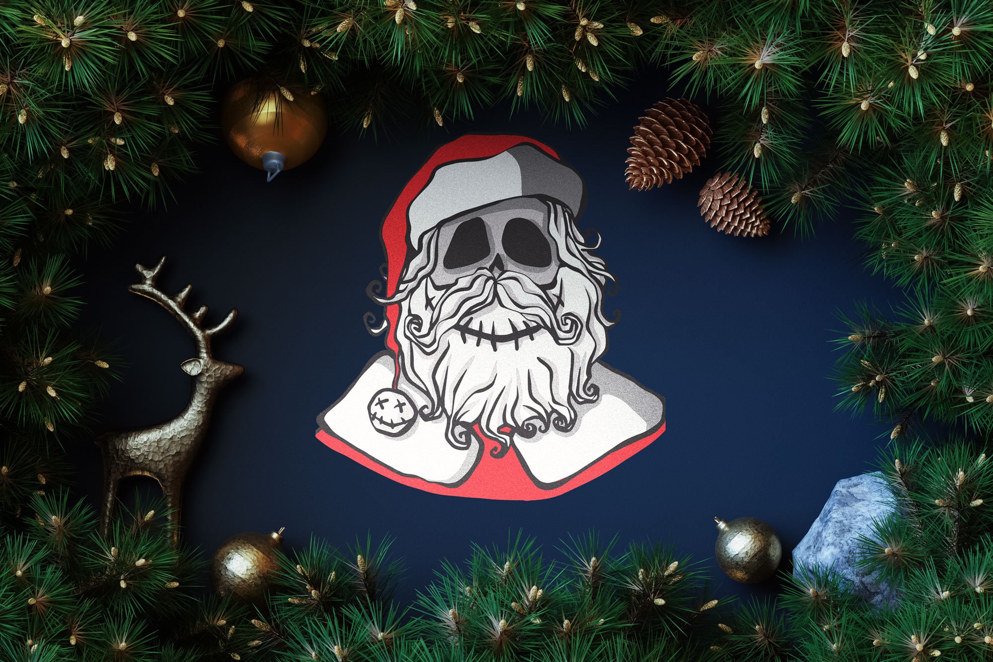 Creepy Christmas Clipart Spooky Christmas PNG Gothic - Etsy Canada