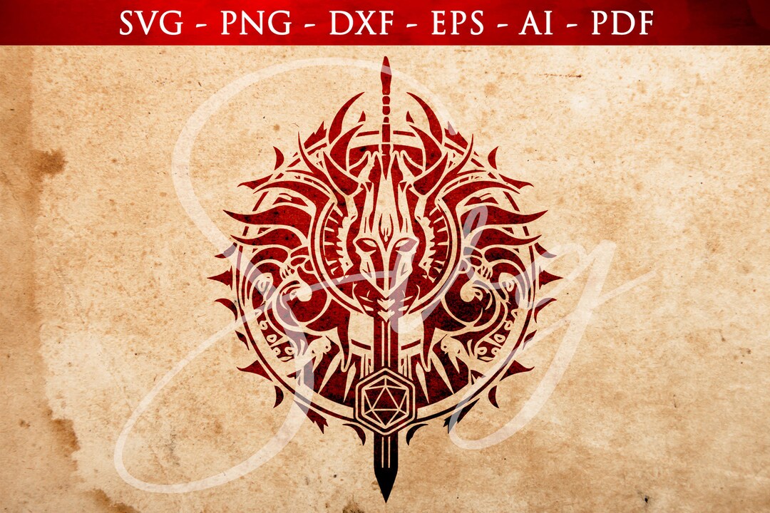 Spell Circle 07 SVG, Magic Circle SVG, Magic Dice Circle, Polyhedral ...