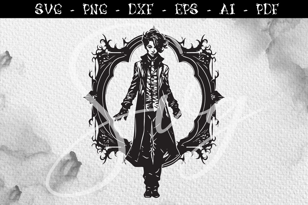 Gothic Magician SVG, Scary Character, Dark Svg, Mystic Svg, Witch Svg ...