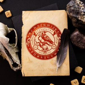 Raven Pendulum Board SVG, Dowsing Divination Message Board, Spirit ...