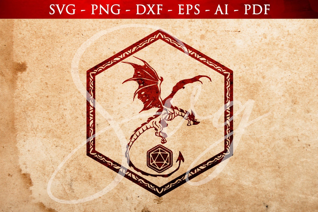 RPG Dice Box Design Svg, Dragon Ornament Svg, Rpg Classes, Rpg Game ...