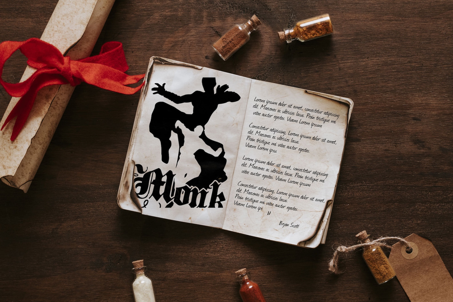 RPG Monk Silhouette Svg RPG Class Emblem Svg RPG Svg D20 - Etsy