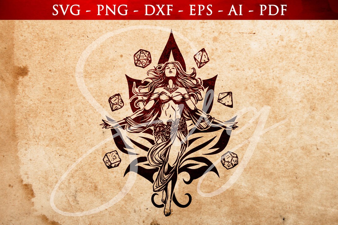 Lotus Girl Svg, Dungeon Master Svg, RPG Svg, D20, Rpg Games, Pathfinder ...