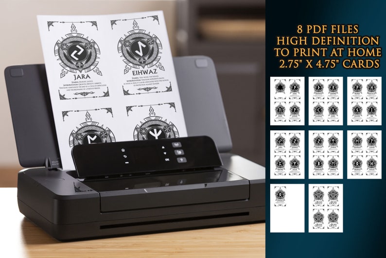 Runes Oracle Cards SVG Elder Futhark Runes Runes Svg Celtic - Etsy