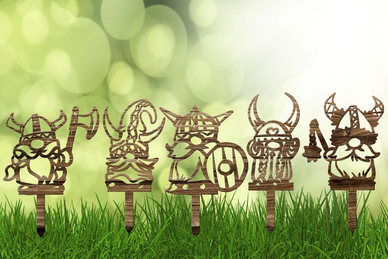 Garden Gnome Stakes BUNDLE 45 Signs DXF File for Plasma - Etsy