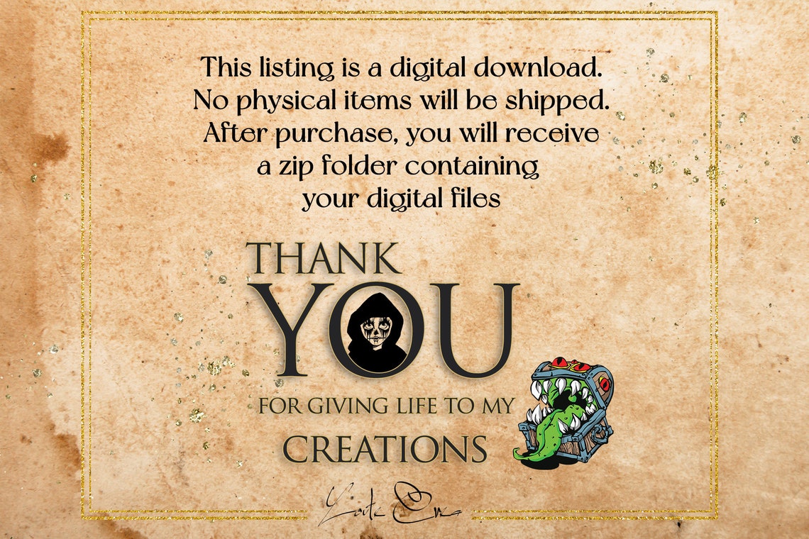 Mimic Treasure Chest Svg Trunk Mimic D20 Mimic Clip Art - Etsy