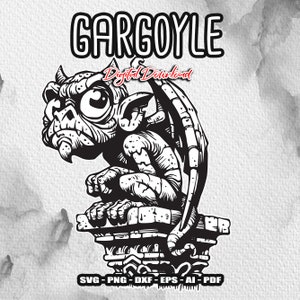Gargoyle SVG: Gothic Clipart, Mythical Creature (digital Files) - Etsy