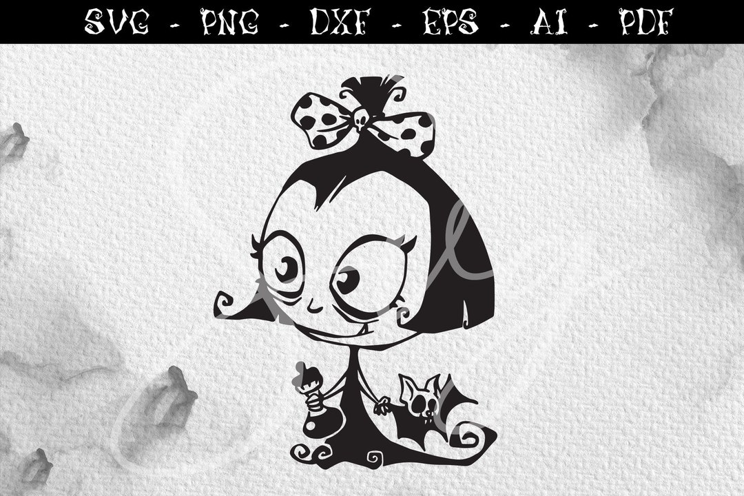 Baby Vampire Svg, Cute Vampire Girl Svg, Gothic Svg, Spooky Goth Svg ...