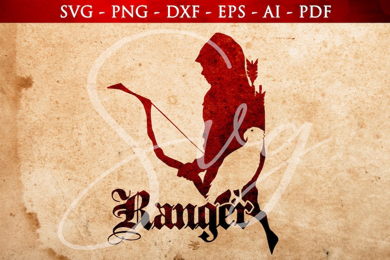 RPG Ranger Silhouette Svg RPG Svg D20 Rpg Games Png Dxf - Etsy