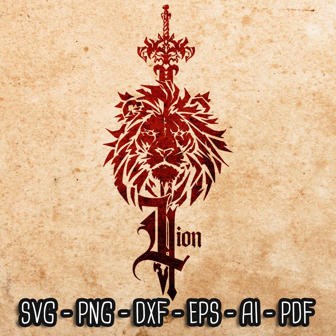 Lion Emblem SVG, Lion Svg, Lion Logo Svg, Lion Crest, Lion Head, Cricut ...