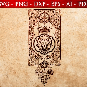 Medieval Banner SVG, Lion Flag, Fantasy Tapestry Svg, Wizard Party ...