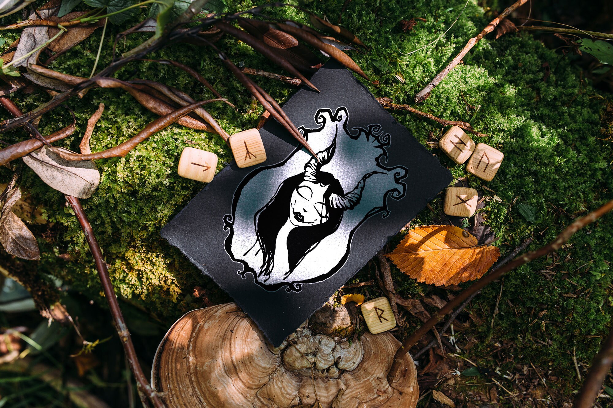 Goth Girl SVG Gothic Svg Antlers SVG Fantasy Clipart Horns - Etsy
