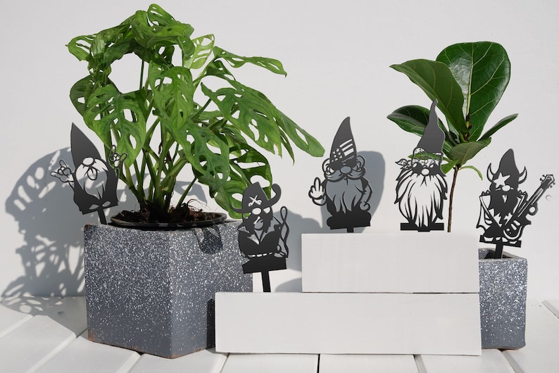 Garden Gnome Stakes BUNDLE 45 Signs DXF File for Plasma - Etsy