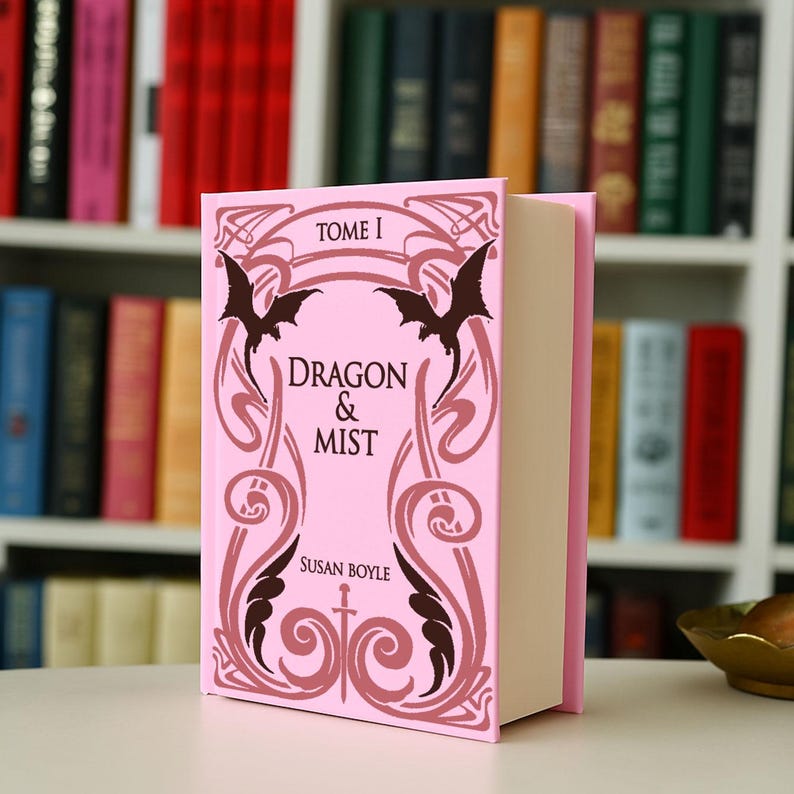 Dragon Book Cover SVG: Fantasy Bookbinding Design (digital Files) - Etsy
