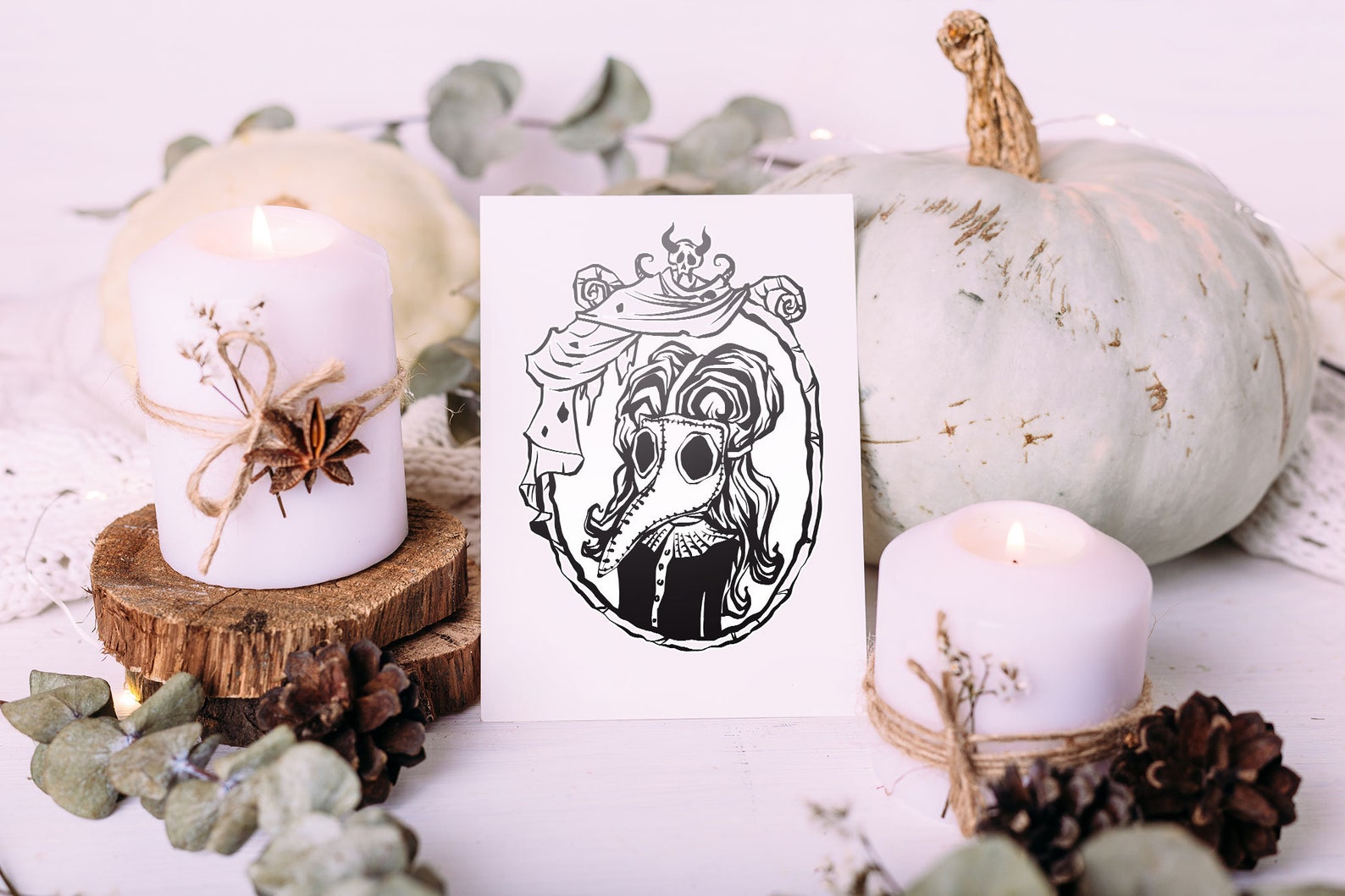 Creepy Portrait BUNDLE Svg Halloween SVG Bundle Gothic Svg - Etsy