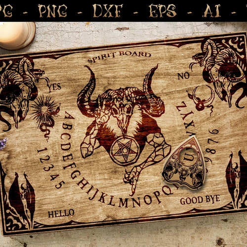 Spirit Board & Planchette Svg Devil Talking Board Game - Etsy